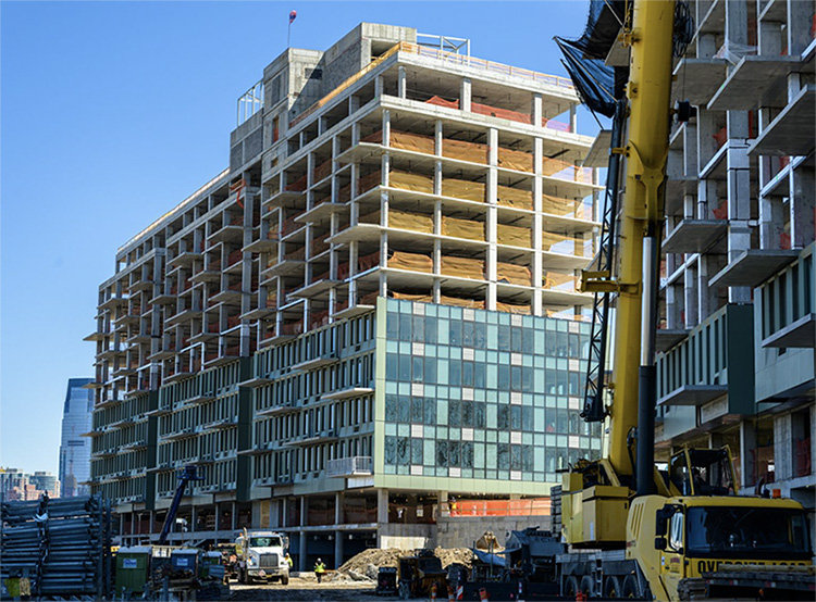 12-Story Residential Building Tops Out in Jersey City Innovation Hub ...